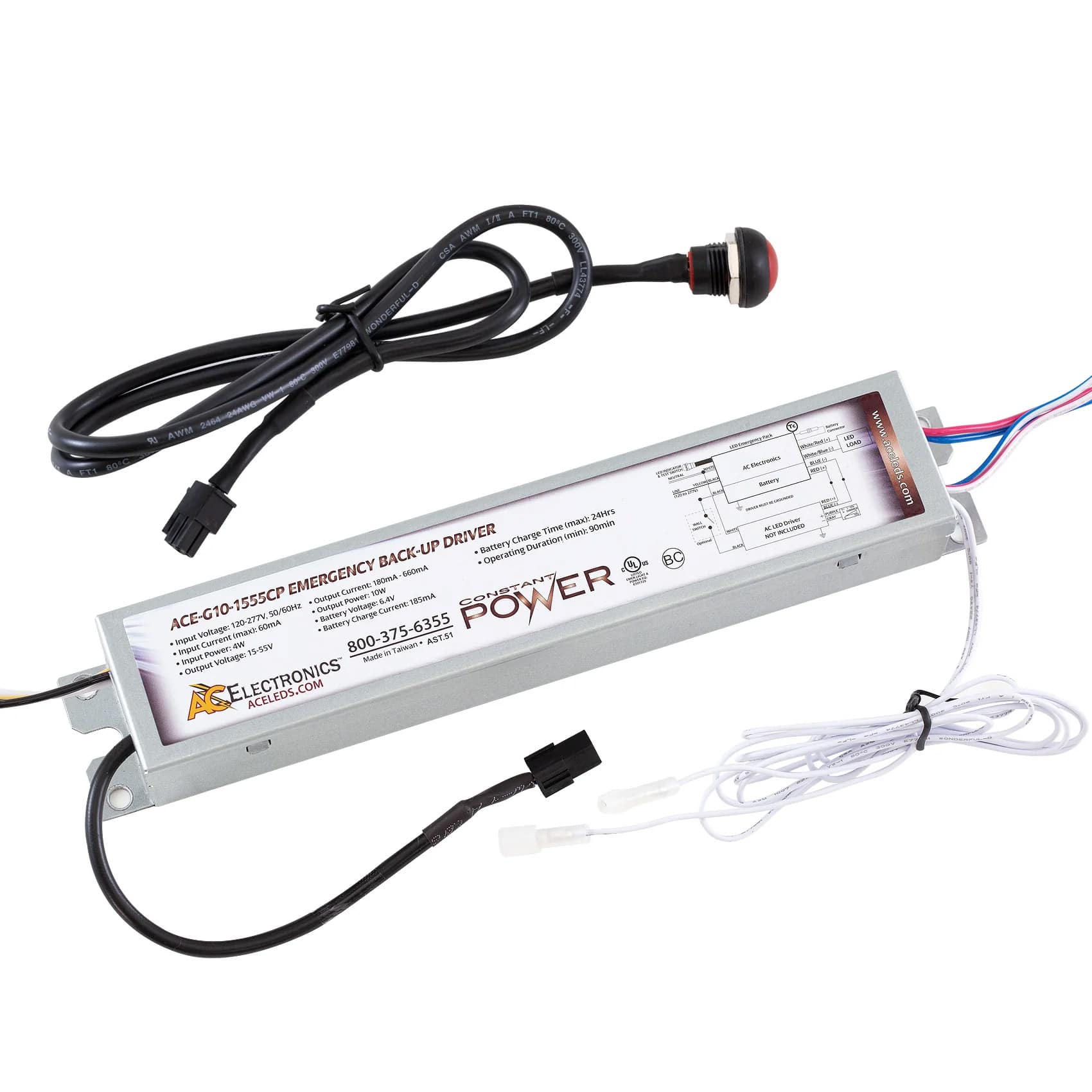 ACE LEDS ACE-G10-1555CP 10 Watt Constant Power Emergency LED Driver ...