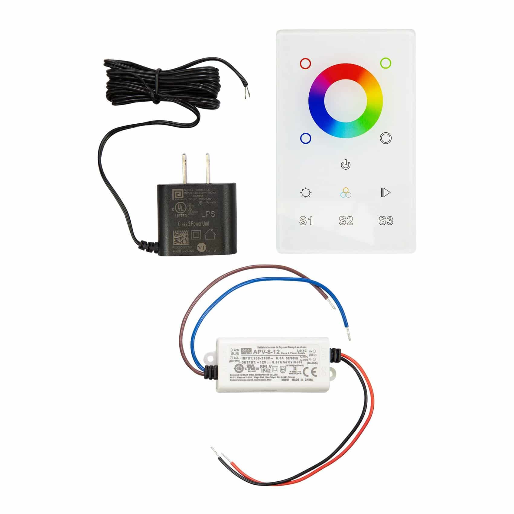 SIRS-E Wall Mount RGB / RGBW DMX Touch Controller Kit - White - SIRS-E ...