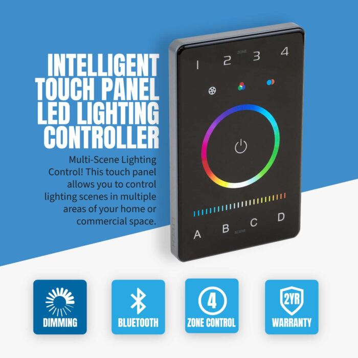 LTech UB5 Touch Panel RGBWY DMX & Bluetooth Programmable
