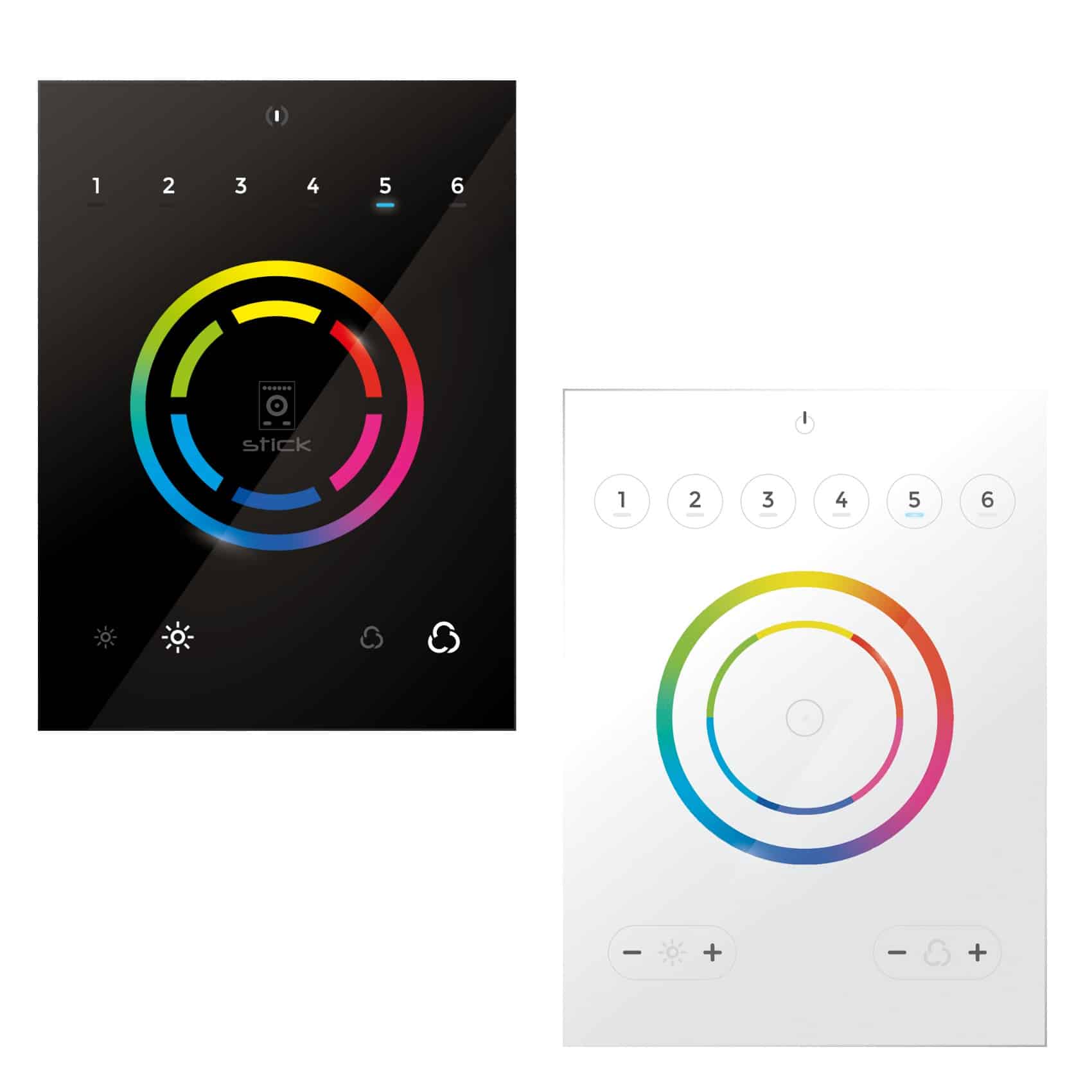Nicolaudie STICK-CW4 Wall Mount LED Lighting Controller, 36 Scenes, 1 ...
