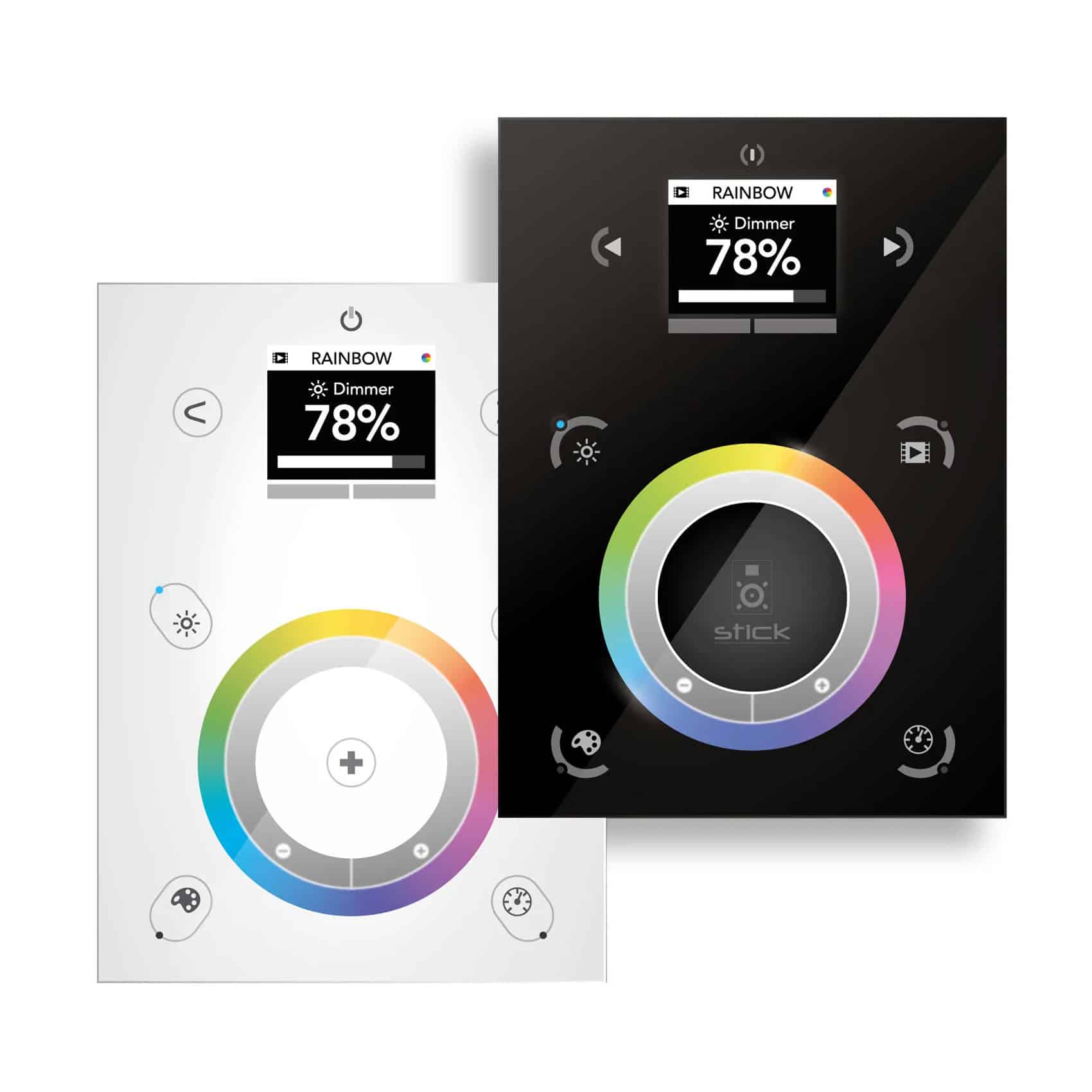 Nicolaudie STICK-DE3 Wall Mount LED Lighting Controller, 500 Scenes, 10 ...